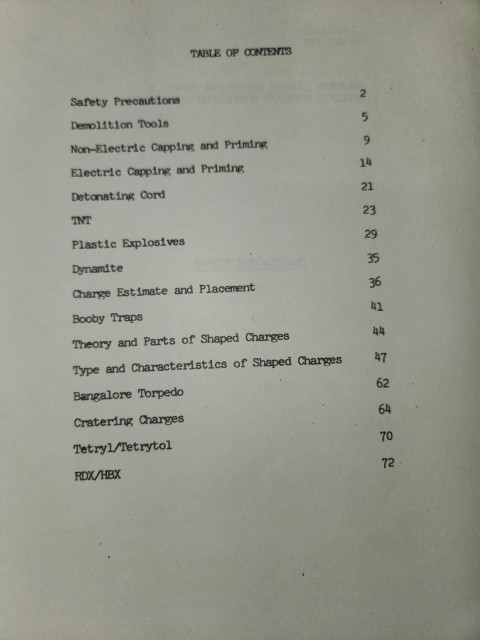 U.D.T. Demolition of Explosives Manual