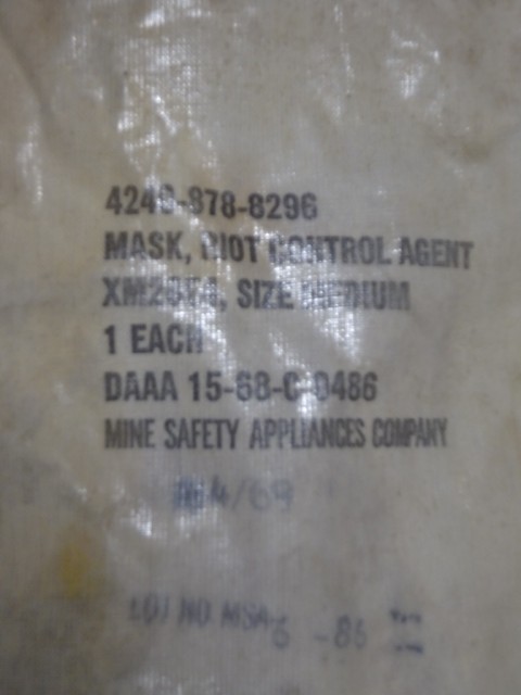 XM-28 Gas Mask Set, Sealed