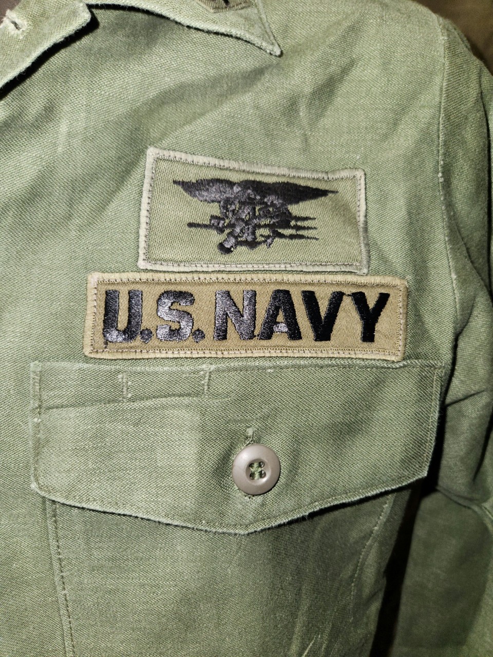 OG-107 Fatigue Shirt, SEAL Named