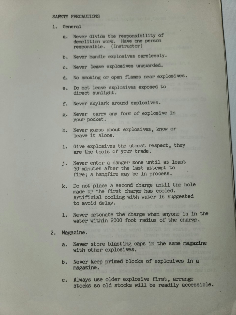 U.D.T. Demolition of Explosives Manual