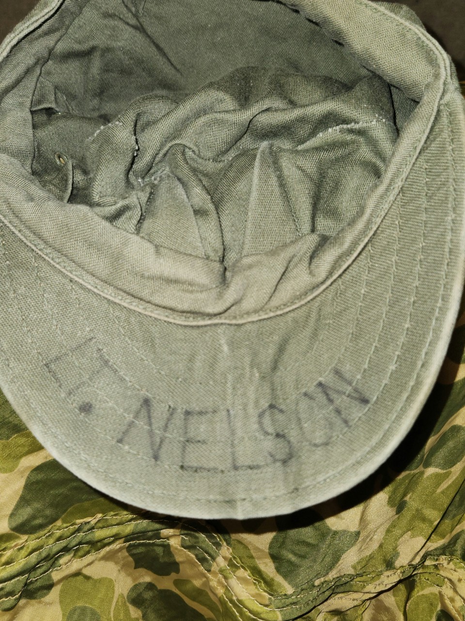 Utility Cover, OD, USN. SEAL NAMED