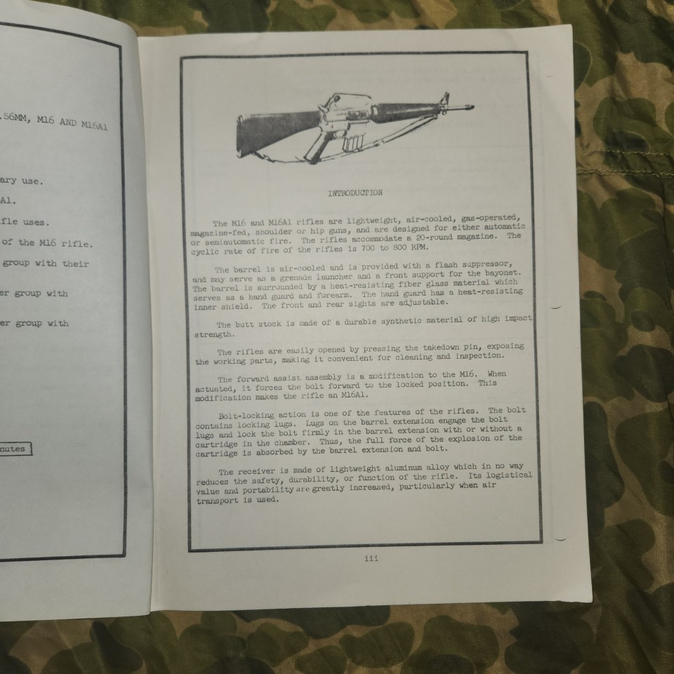 INTRO & NOMENCLATURE US RIFLE M16