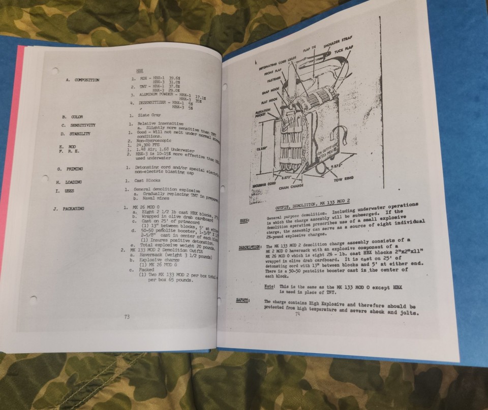 U.D.T. Demolition of Explosives Manual, (NEW)