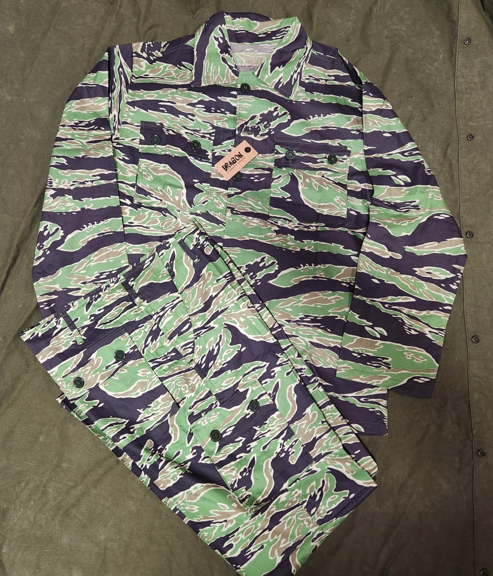 Late War Light-Weight Sparse (LLS) Tiger Stripe Shirt - Tiger Stripe ...