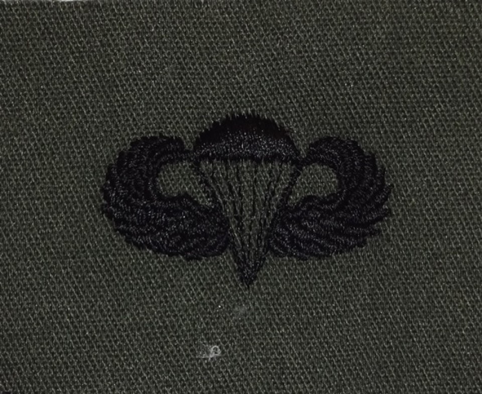 Parachutist Qualification Badge, Basic. Subdued.