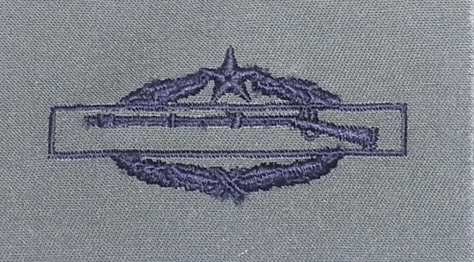 Combat Infantryman's Badge, CIB, 2nd Award, Subdued - Combat Badges ...