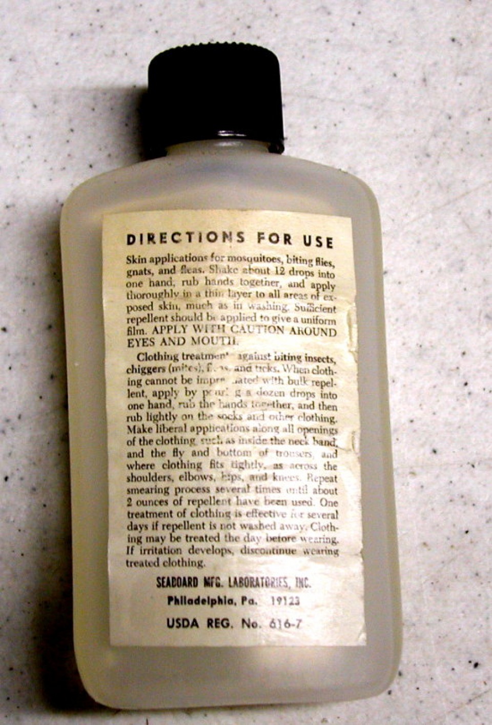 Insect Repellent w/ Paper Label, Original, Case