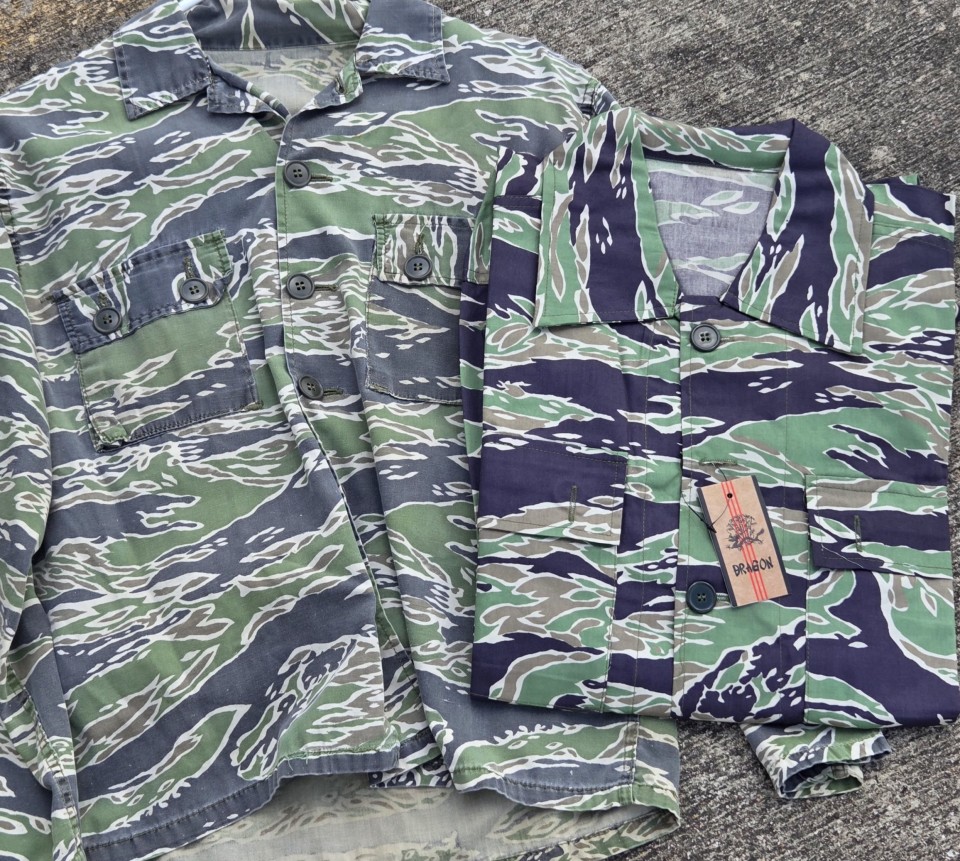 Late War Light-Weight Sparse (LLS) Tiger Stripe Shirt - Tiger Stripe ...