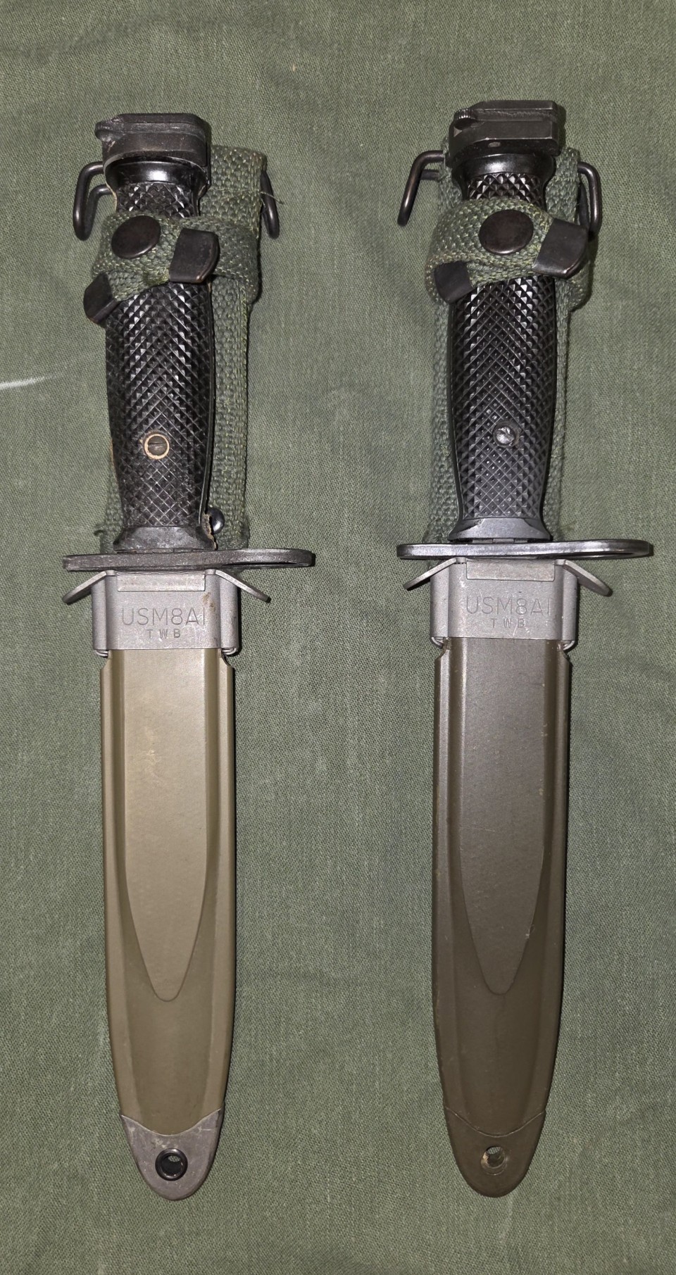 M7 Bayonet w/ M8A1 Scabbard, EXC