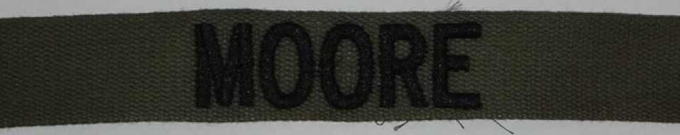 Name Tape, Embroidered, Subdued - Name & Branch of Service Tapes - Insignia
